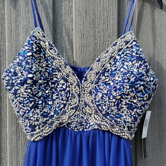 My Michelle | Dresses | Nwt Royal Blue Sequined My Michelle Prom Dress ...